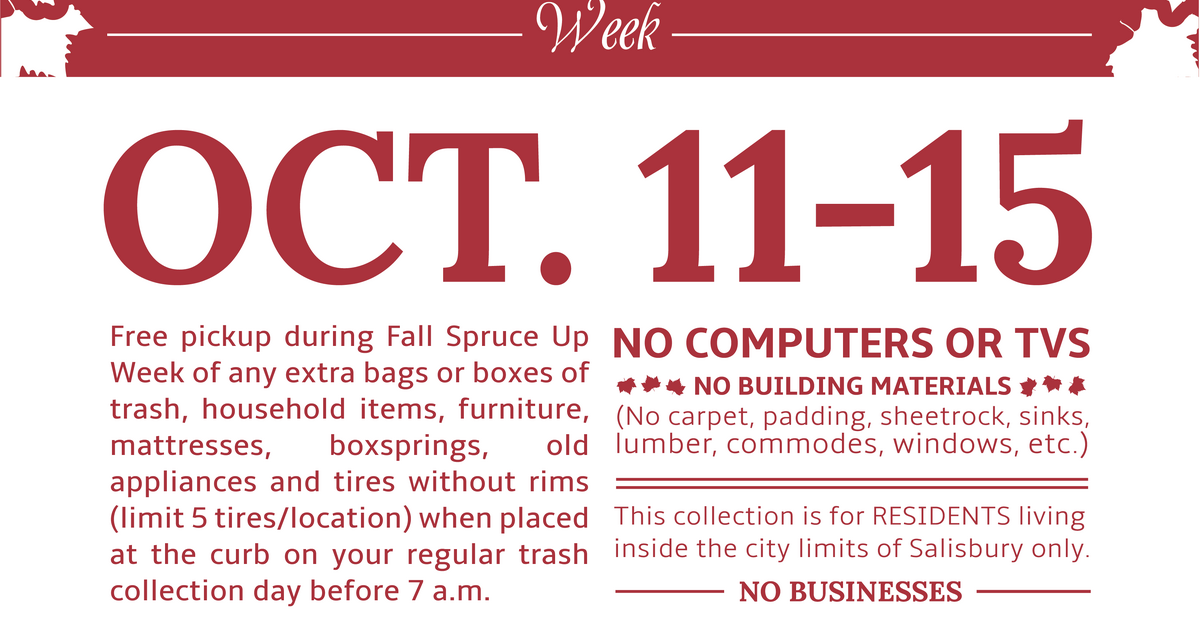 Fall Spruce Up Week – October 11-15 — Nextdoor