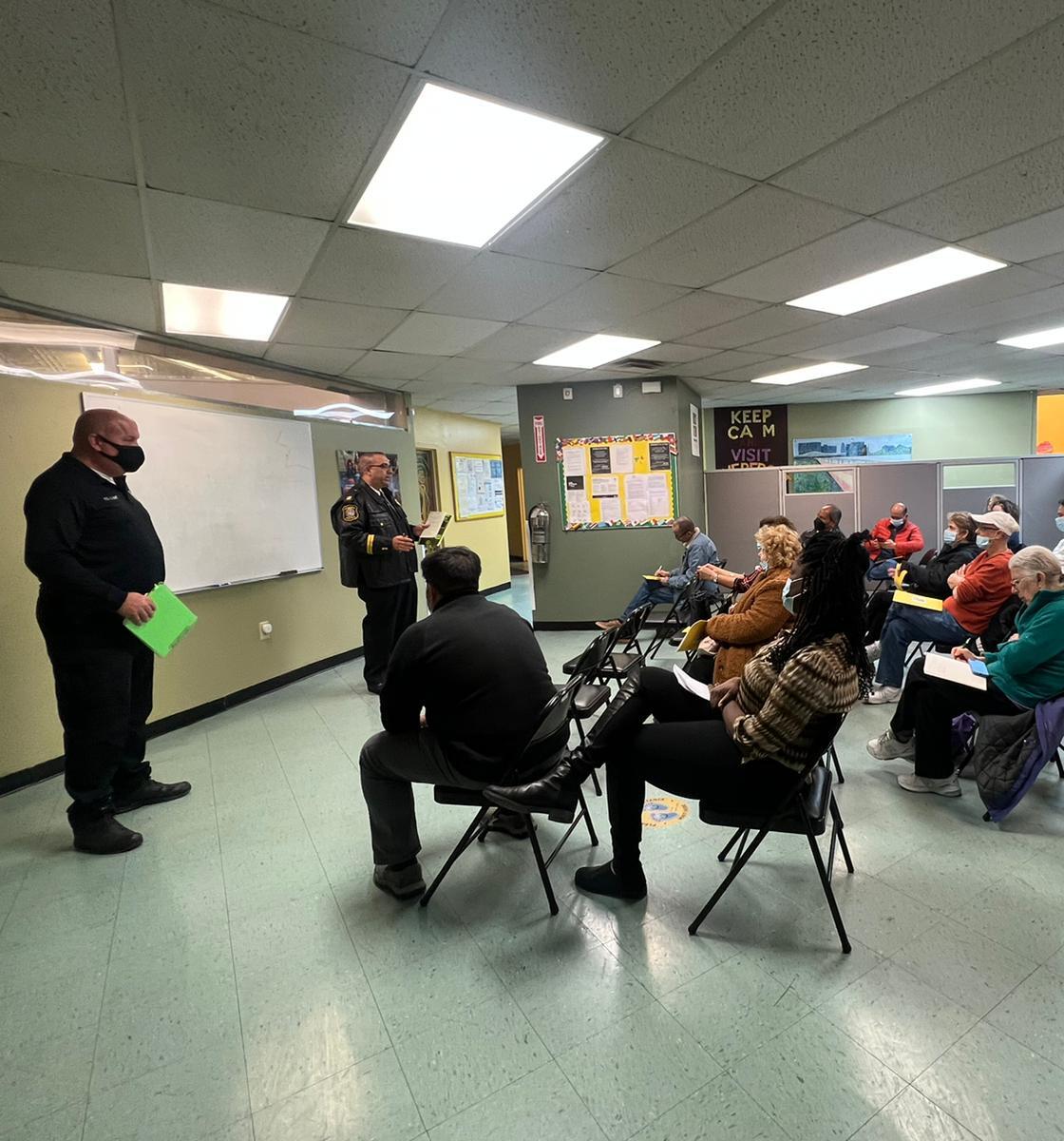 3rd Precinct Commander Captain Carvalho and Community Service Officer ...