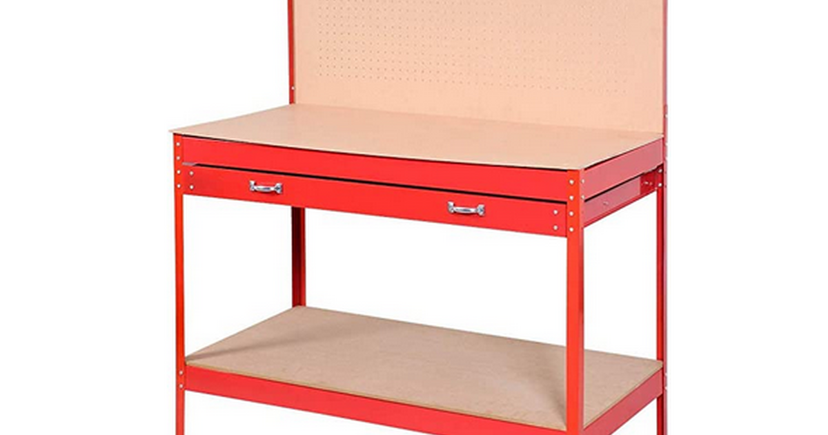 FREE Steel Workbench Tool Storage Work Bench Workshop Tools Table W ...