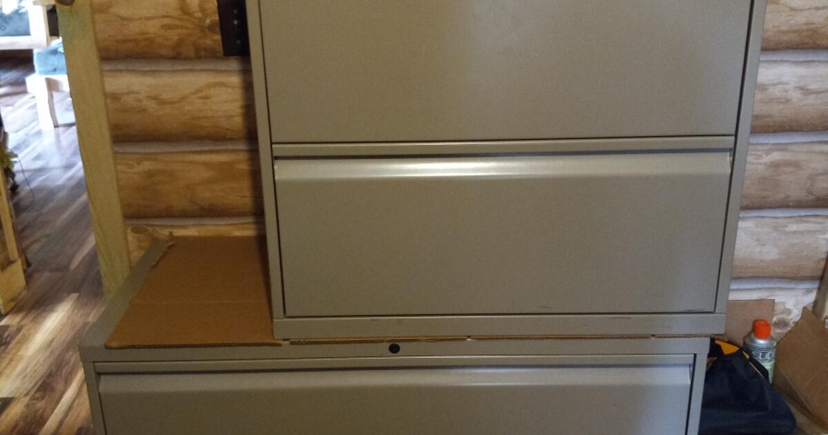 2 Office Lateral Filing Cabinets for $250 in Clay, MI | Finds — Nextdoor