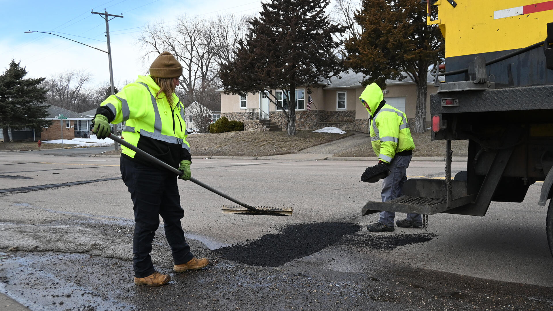 Public Works crews are patching potholes where and when they can, but ...