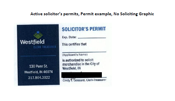 Additional Solicitors' Permits Issued by the City of Westfield ...