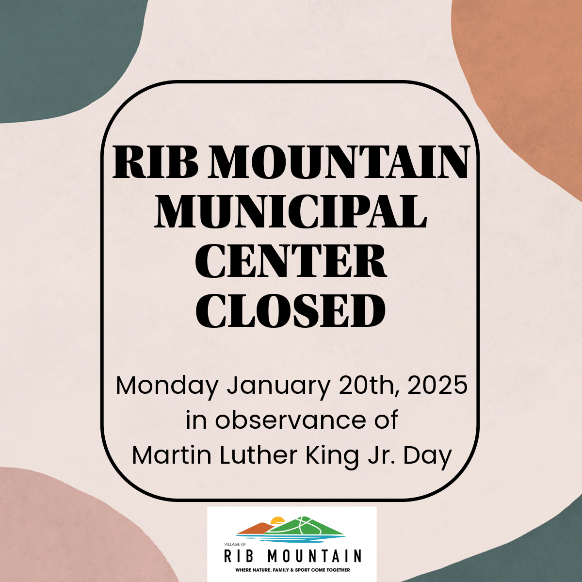 Our offices will be closed on Monday January 20th, 2025 in observance ...