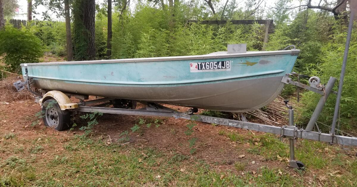 Aluminum Boat Motor & Trailer for $150 in Seabrook, TX | For Sale ...