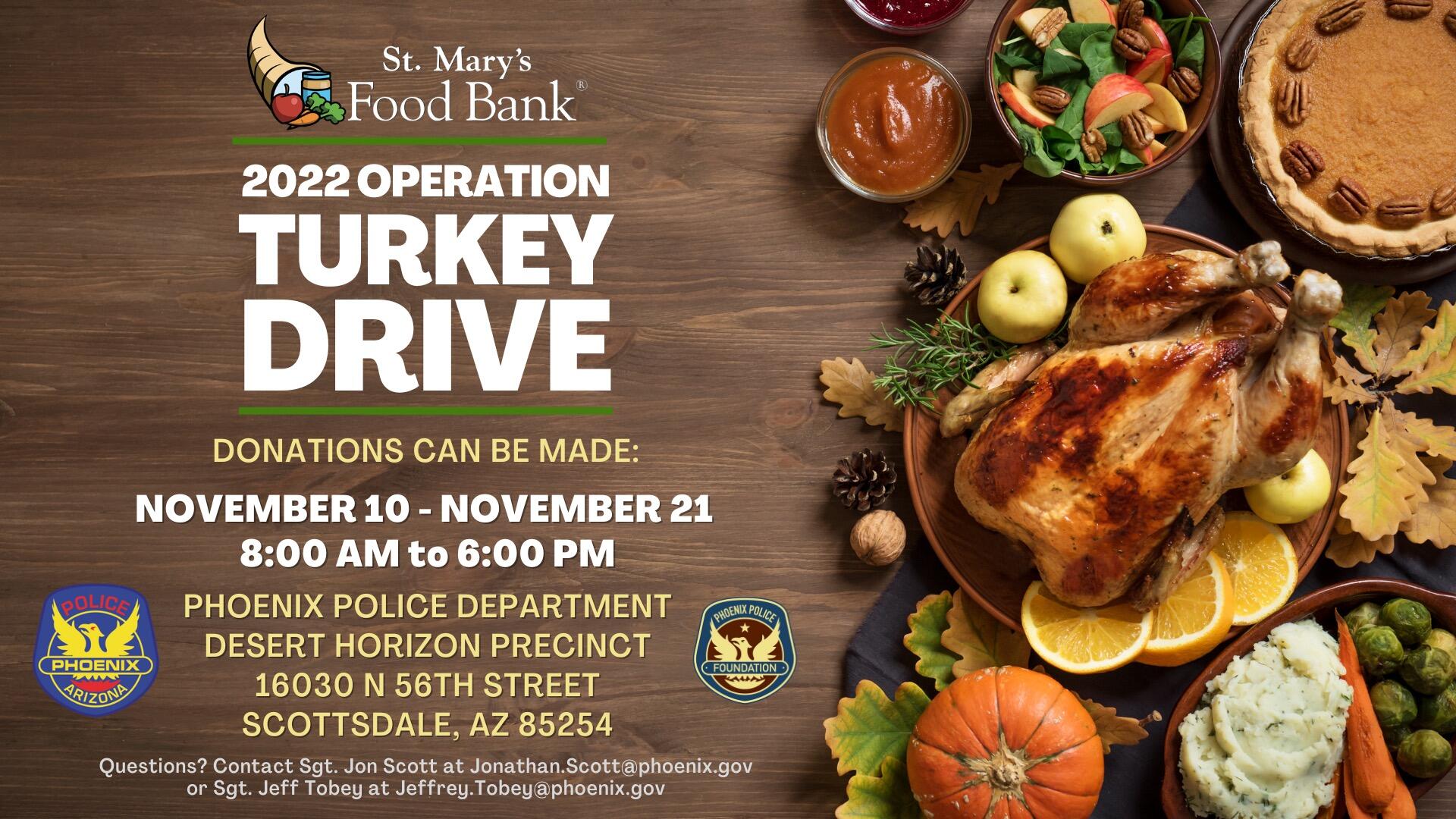 🦃 Desert Horizon Precinct Turkey Drive 🦃 (Phoenix Police Department ...