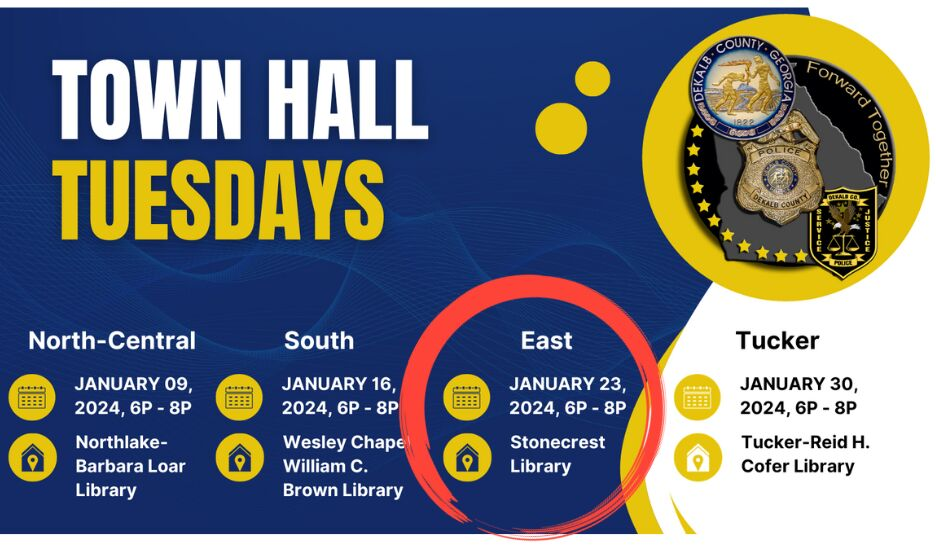 East Precinct's Townhall meeting is TODAY, January 23, 2024, 6 p ...