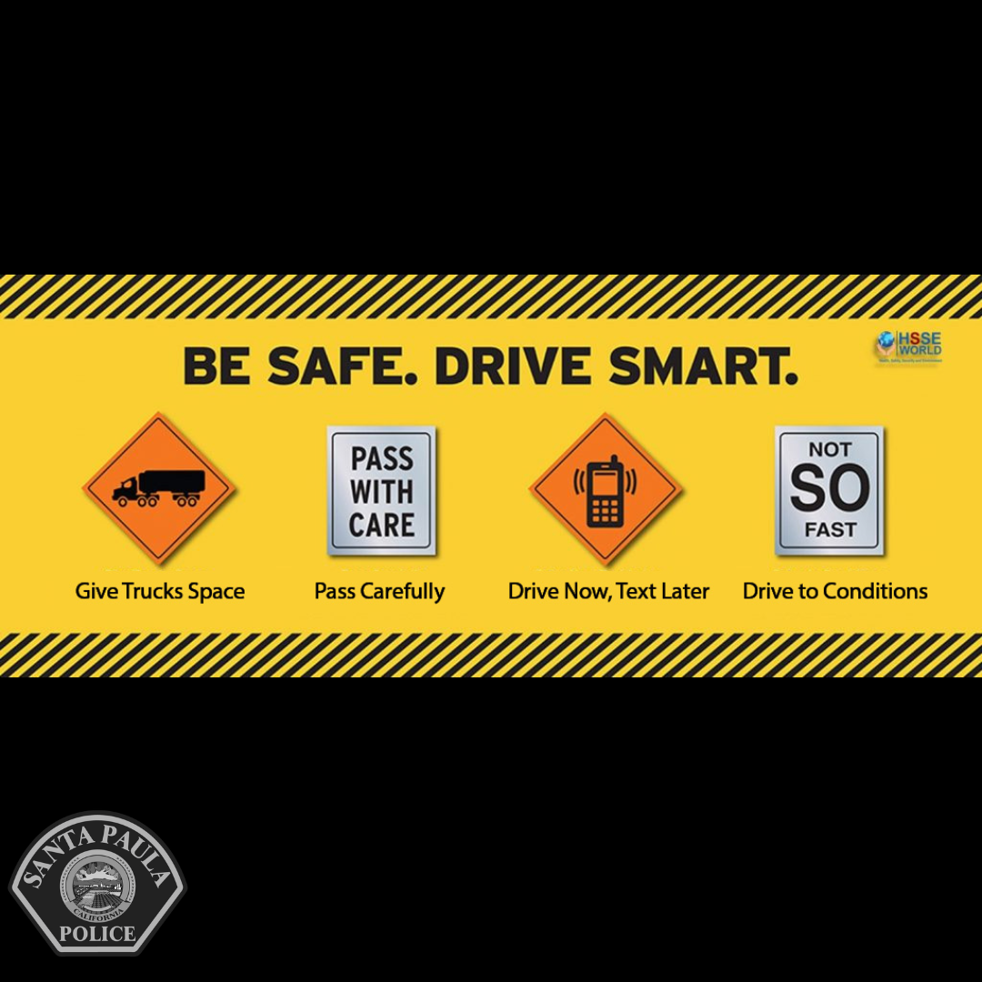 August is Traffic Safety Awareness Month (Santa Paula Police Department ...