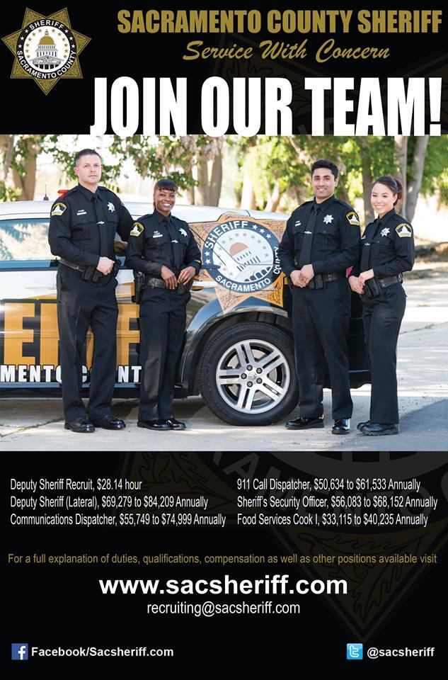 JOIN OUR TEAM! (Sacramento County Sheriff's Office) — Nextdoor — Nextdoor