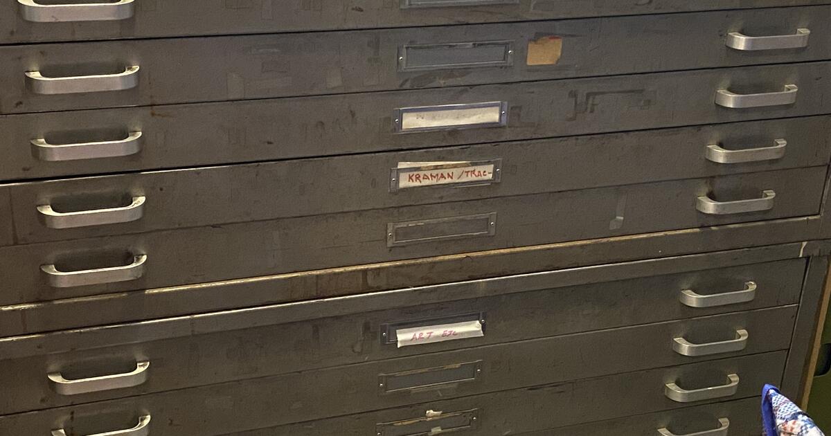 Two Architectural, Engineering Filing cabinet, will fit 31 X 43 inches ...