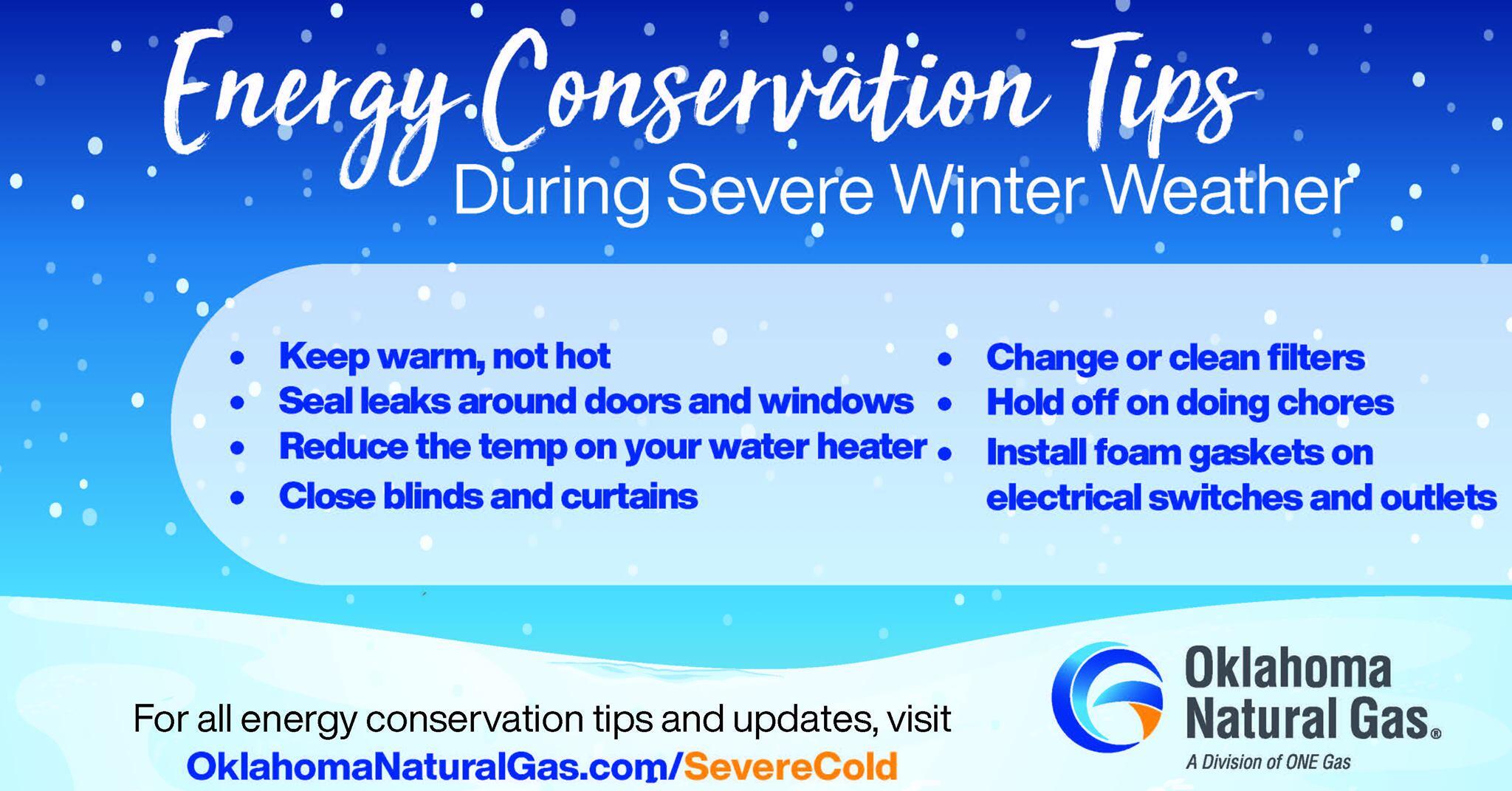 Oklahoma Natural Gas Encourages Customers to Conserve Energy During ...