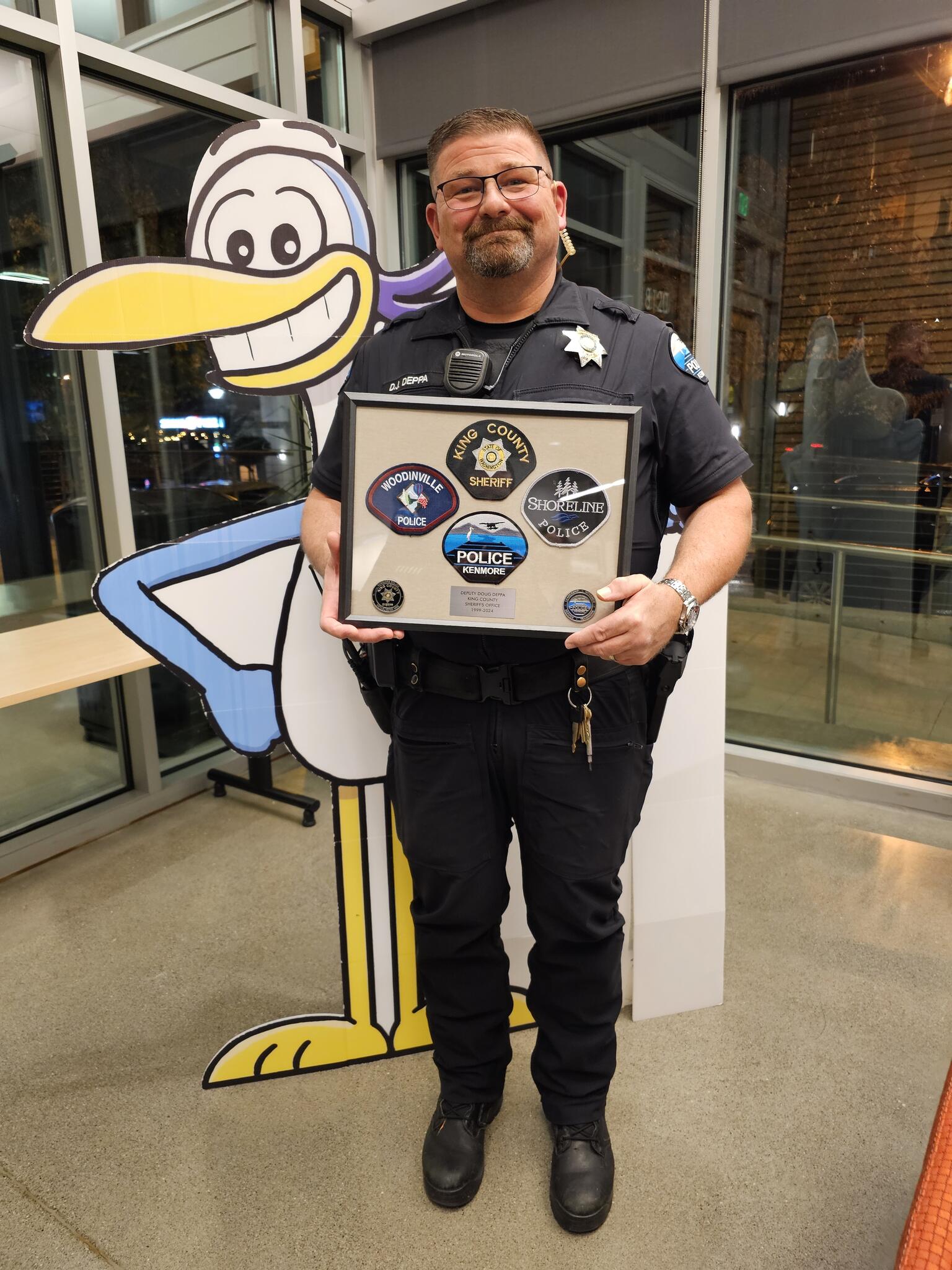 Today is the last day for long-time Kenmore Officer Doug Deppa, who ...