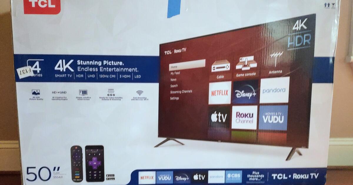 50" TLC 4K Roku TV for $100 in Beaufort, SC | For Sale & Free — Nextdoor
