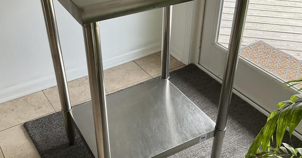Stainless Steel Pre Table with Undershelf 24 X 24 inches. for $45 in ...