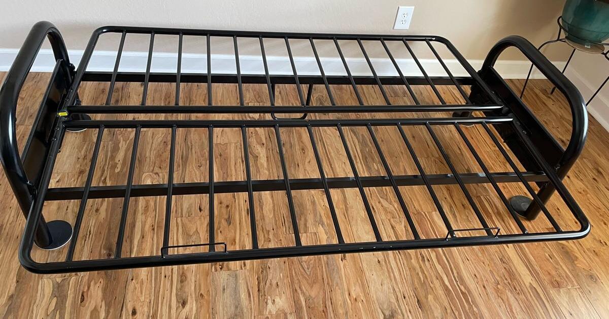 Futon black metal full size frame contact John G for Free in Oakley, CA ...