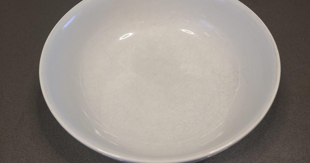 four (4) large bowls - target threshold white pasta/soup size for Free ...