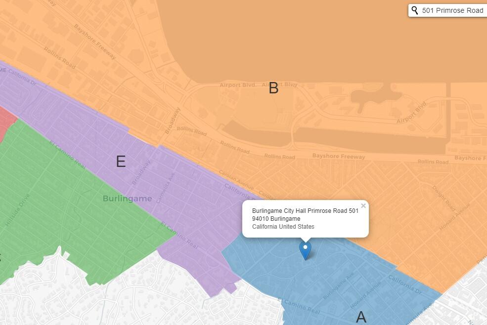 Draft District Maps with Street Names! (City of Burlingame) — Nextdoor ...