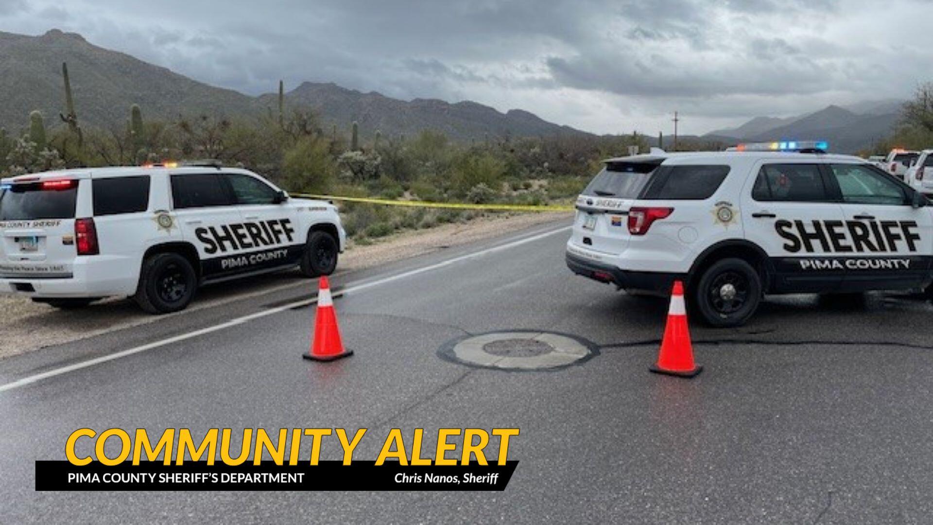 Members of the Pima County Sheriff's Department are on scene ...