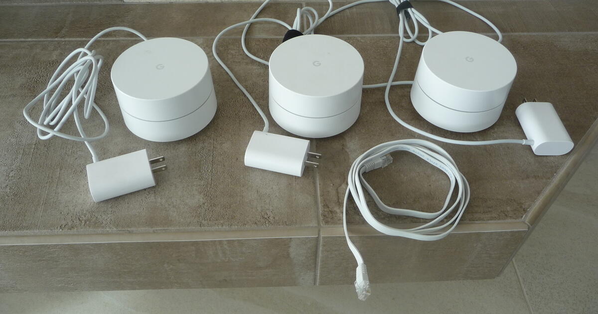 3 Pack Google AC-1304 Wireless Home Wi-Fi Mesh Routers / Extenders for ...