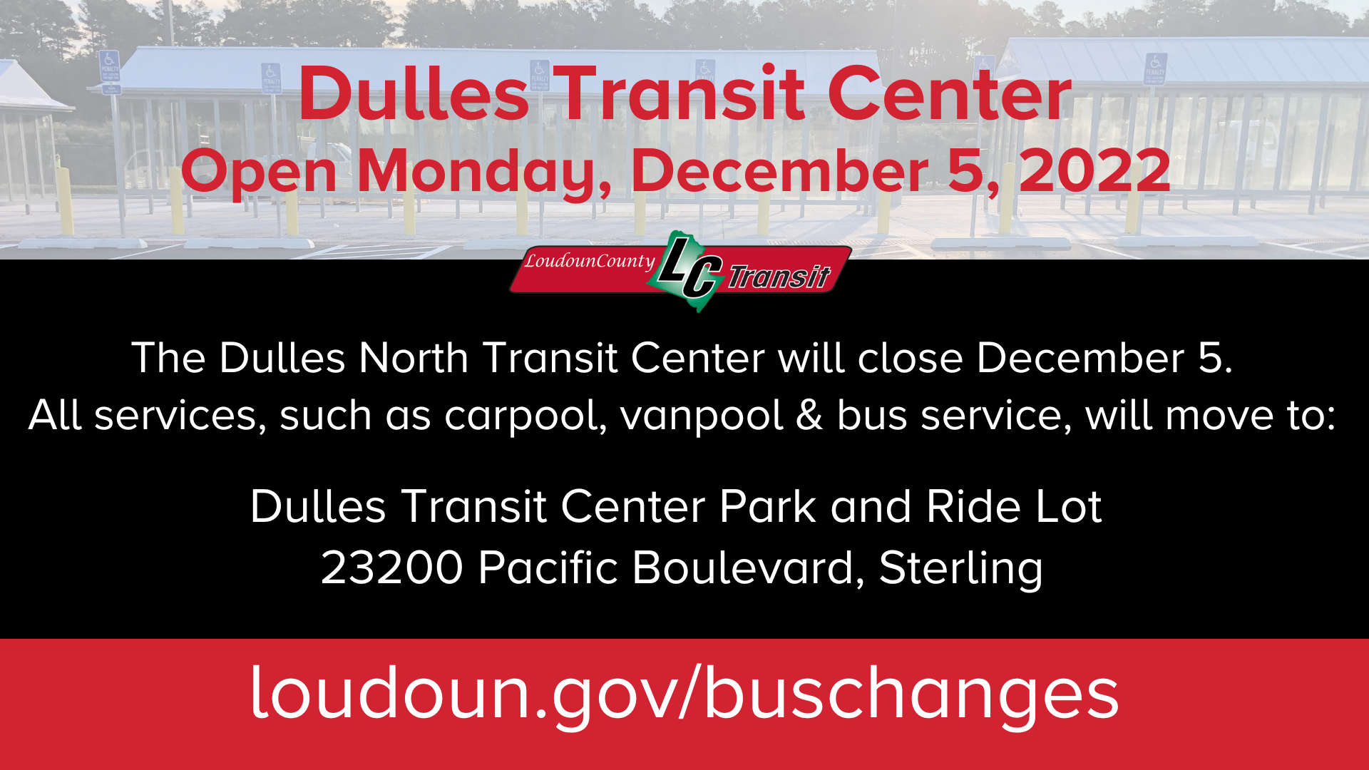 Dulles Transit Center Park and Ride Lot Open Dec. 5 (Loudoun County ...
