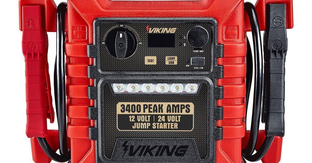 VIKING 3400 Peak Amp Pro Portable Car Battery Jump Starter and Power Pack for $150 in Covina, CA ...