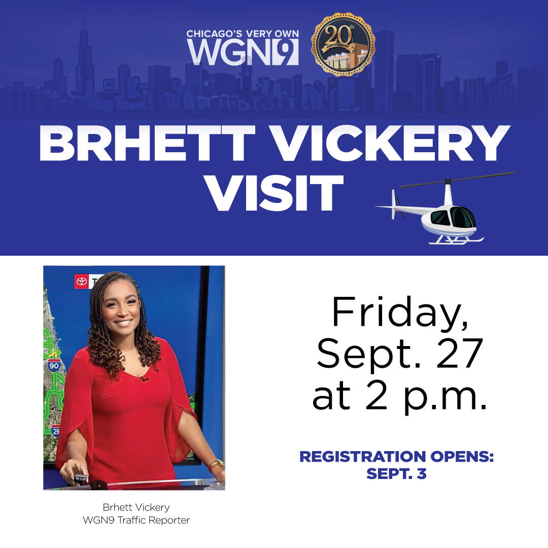 Brhett Vickery, WGN Morning News Traffic Reporter, will be here to talk ...