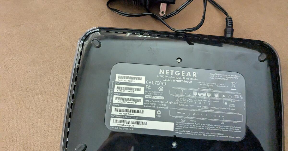 Netgear N600 Wireless Dual Band Router for Free in Rio Vista, CA | For ...