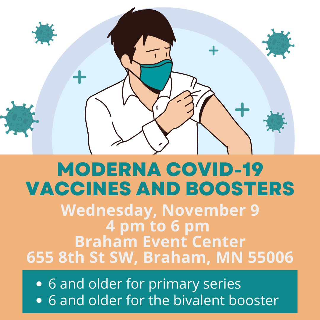 Moderna COVID-19 vaccine and Moderna bivalent boosters at the Braham ...
