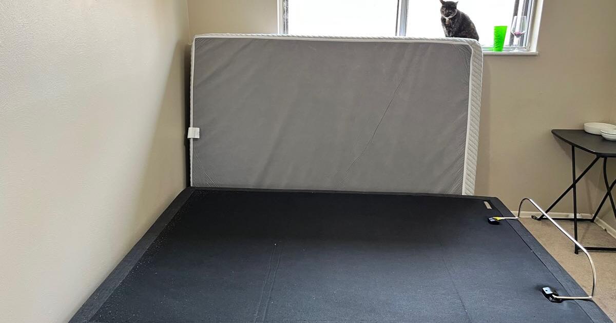 Full size adjustable bed frame, curio cabinet for Free in Arnold, MO ...
