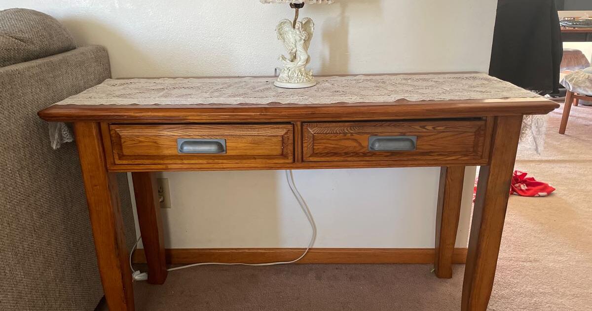 Wooden Console Table with Drawers for $50 in Ankeny, IA | For Sale ...