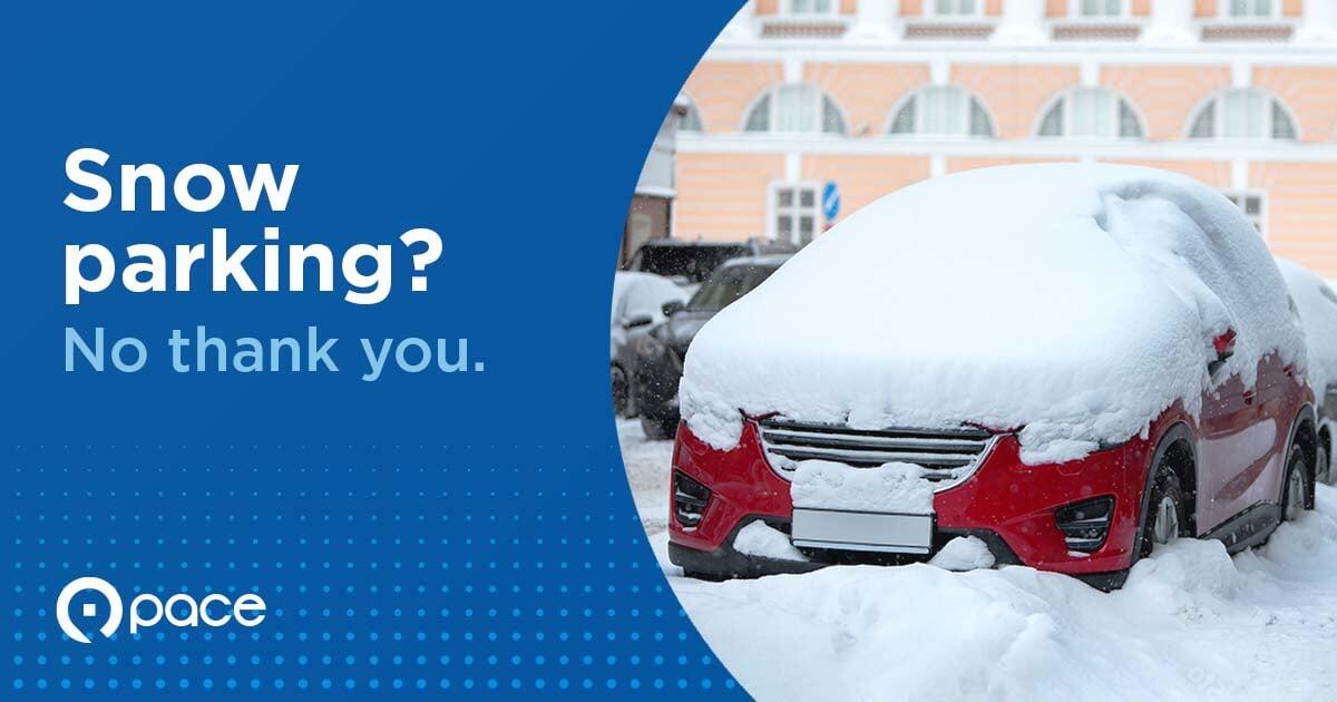 Skip the snowy search for a parking spot and let us drop you off ...