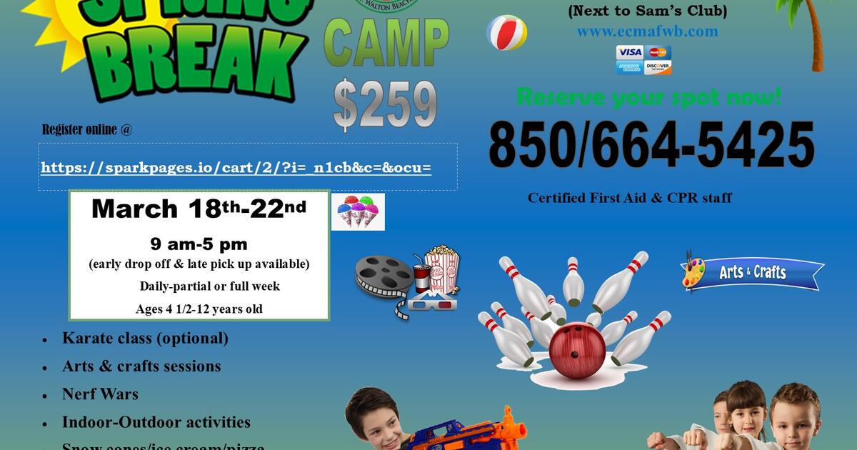 Spring Break Camp for $259 in Fort Walton Beach, FL | For Sale & Free ...