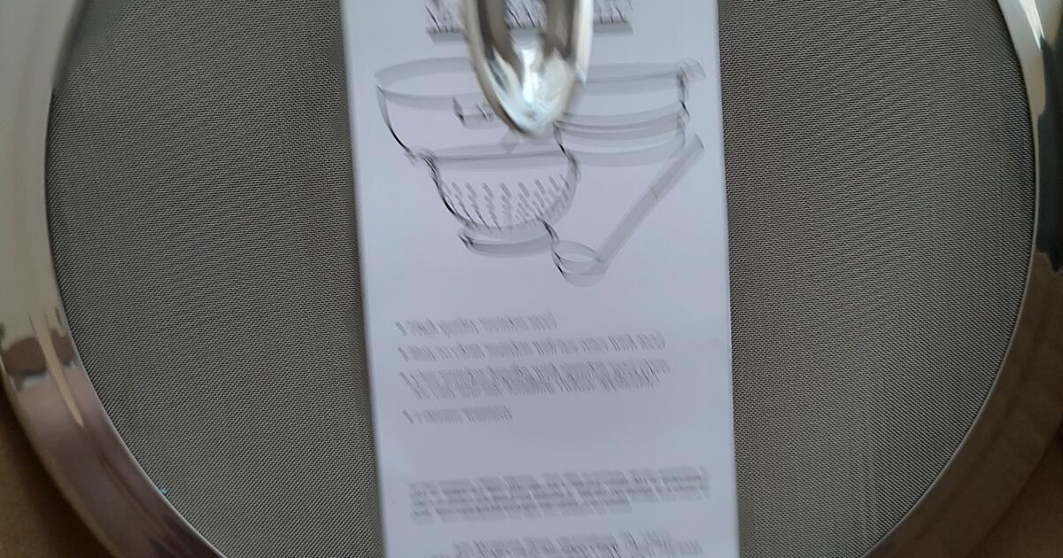 ALL CLAD 18/10 STAINLESS STEEL SPLATTER SCREEN 13"D NEW IN BOX-OUT FOR ...