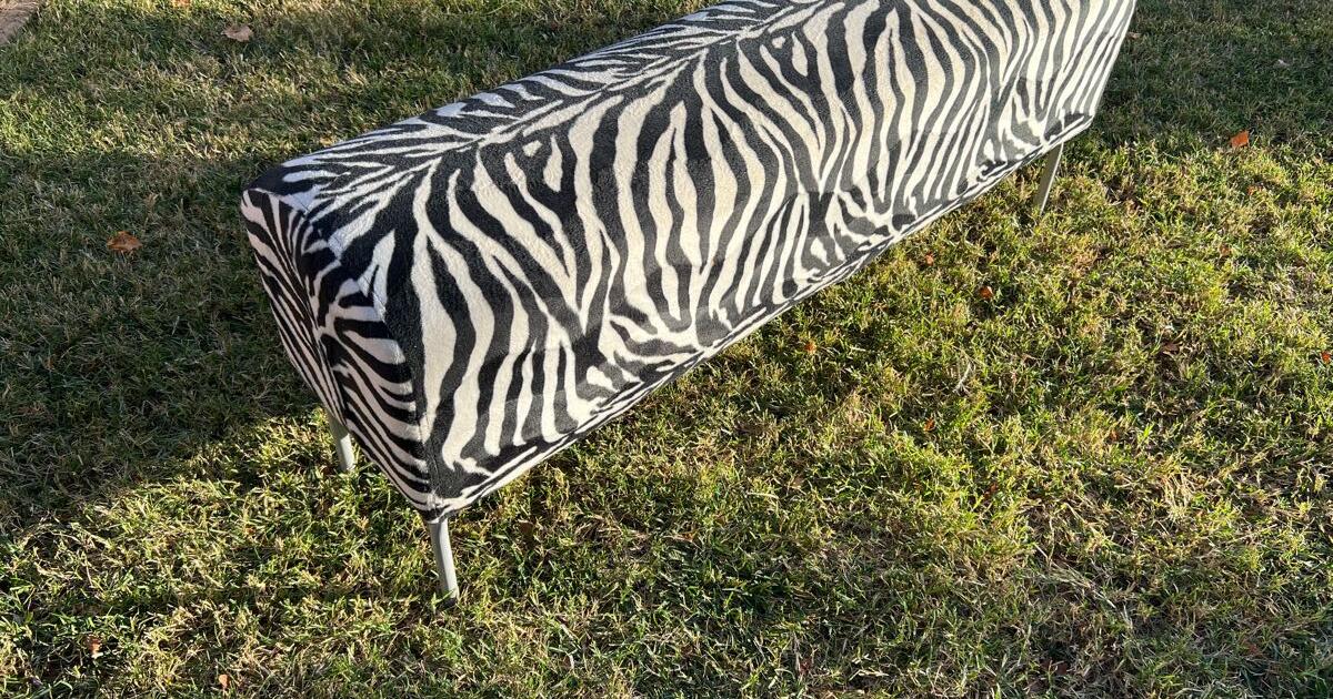 IKEA Pastill Bench in Zebra Pattern Fabric for $20 in Louisville, KY ...