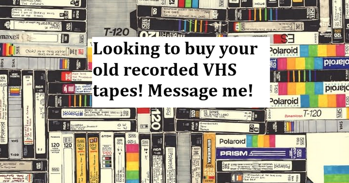 Older VHS Tapes Recorded TV Shows/Movies for Free in St. Charles, IL ...