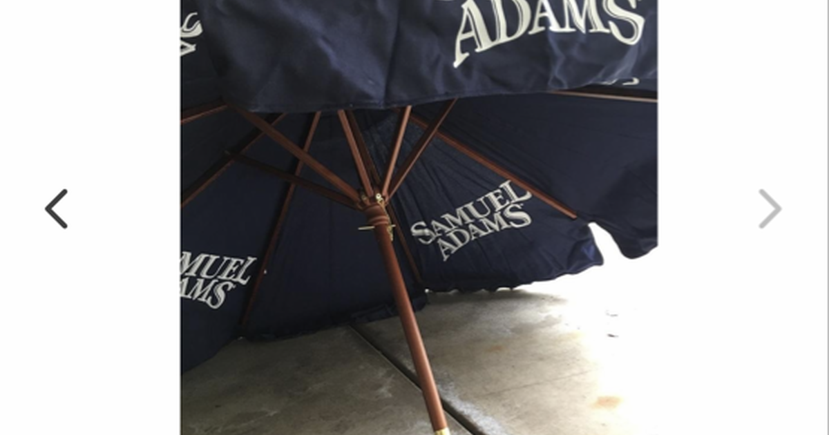Sam Adams, Boston lager 7 foot wooden umbrella for $50 in Liverpool, NY ...