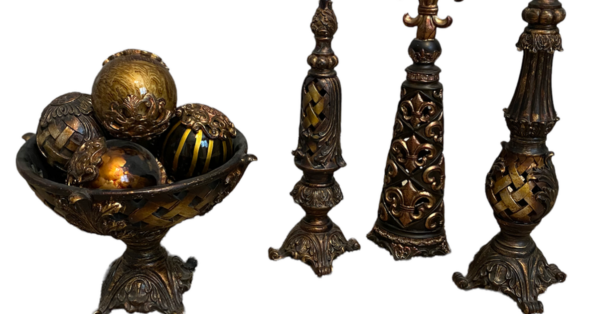 Set of 4 Old World Style Decorative Accent Pieces for $35 in Lantana ...