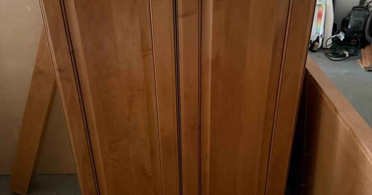 Wooden Cabinets - 2 large uppers, a corner and an island for Free in ...