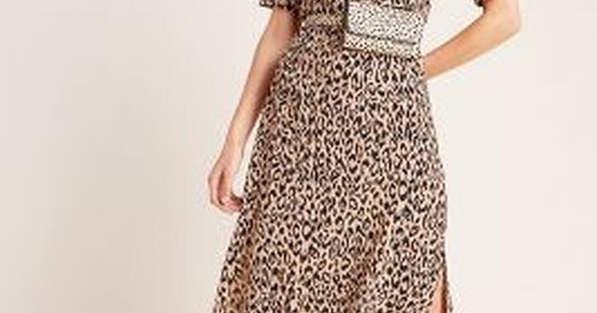 Anthropology leopard print dress for $20 in Atlanta, GA | For Sale ...
