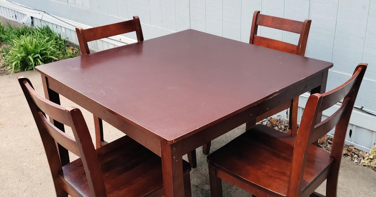 Dining Room Table and 4 Chairs for $165 in Wichita, KS | For Sale ...