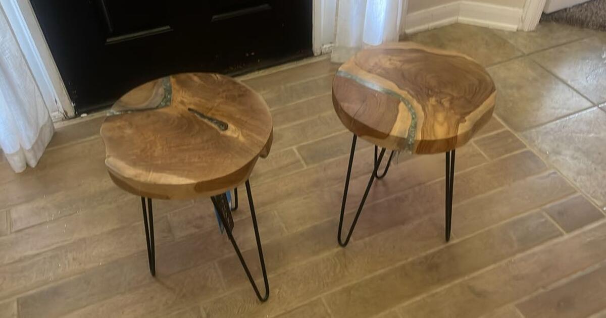 Wooden Side Tables (Tahari) for $100 in San Antonio, TX | For Sale ...