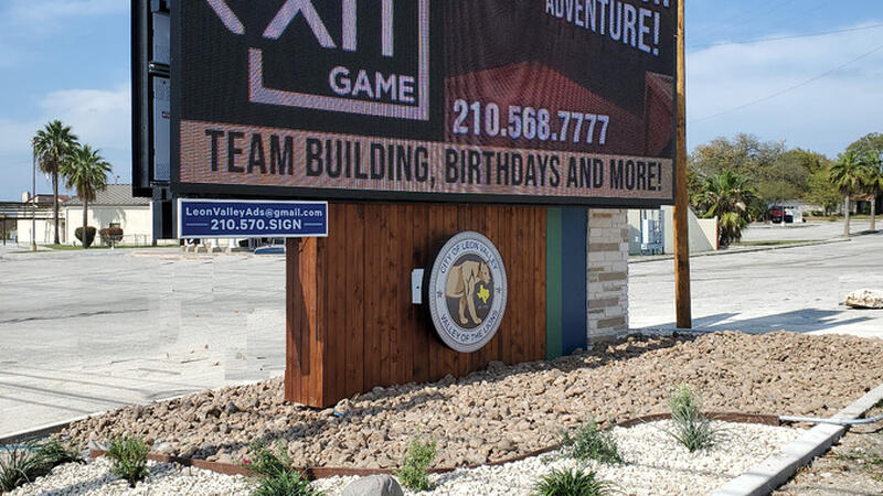 Leon Valley Digital Advertising And Gateway Sign · Free and Discounted ...