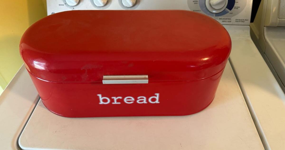 Vintage red bread box for $10 in New Orleans, LA | For Sale & Free ...