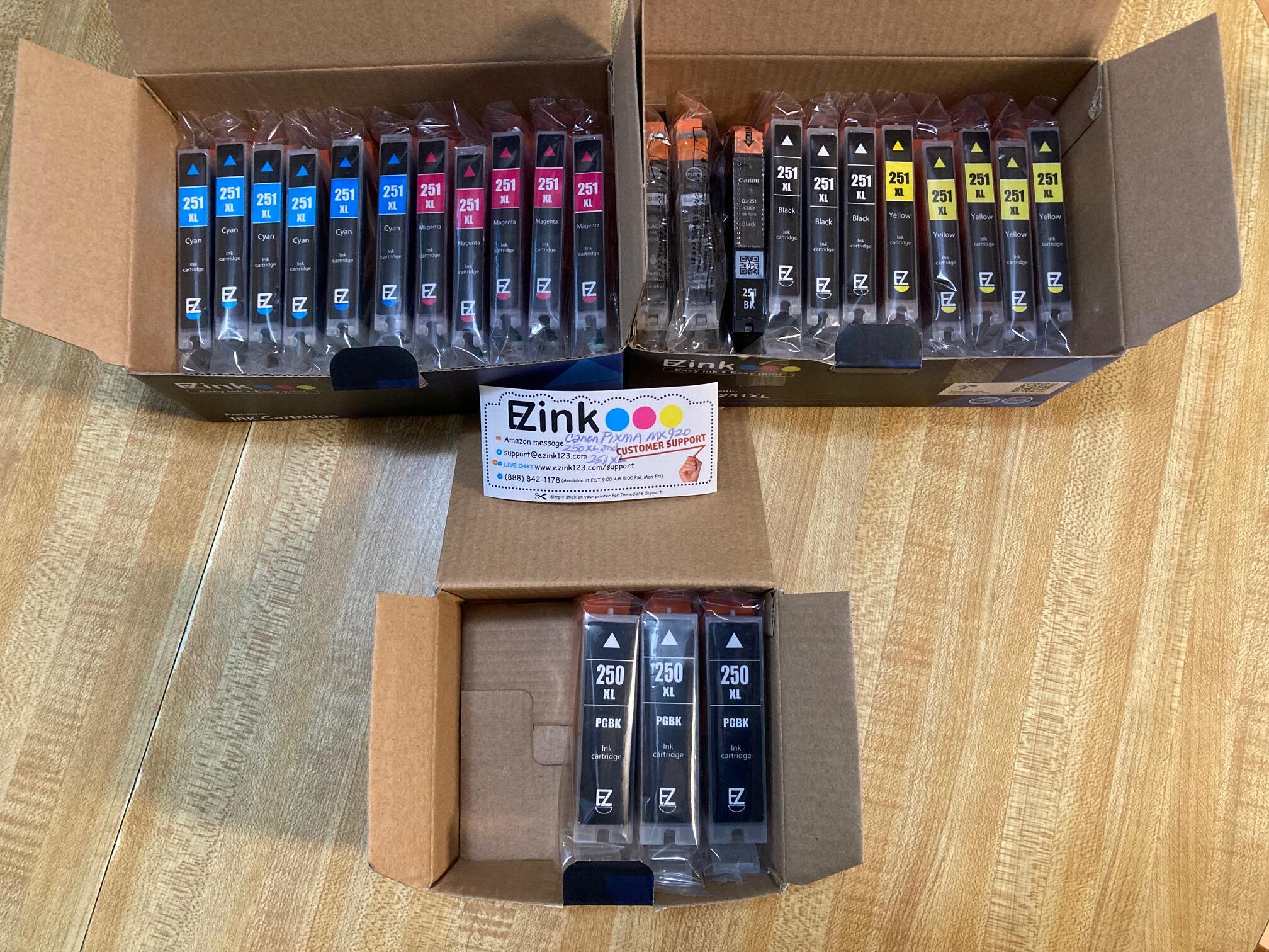 Canon PIXMA MX920 Printer, Original-seal Color & Black Ink Cartridges ...