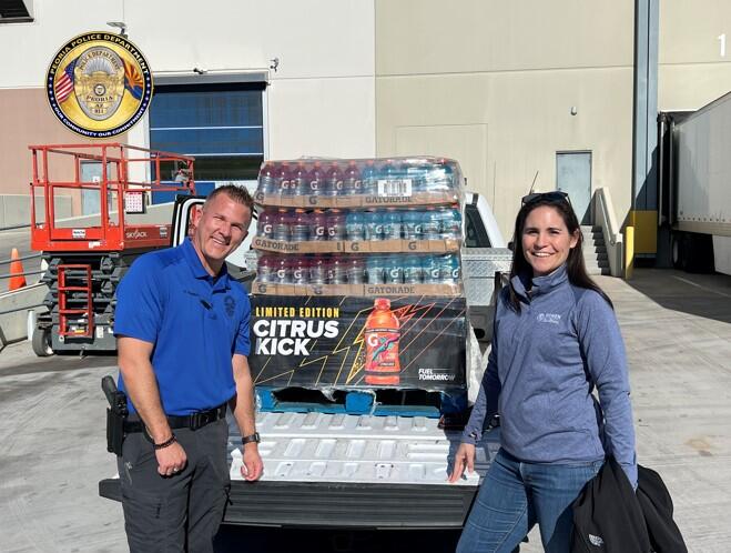 Thank you to Jessica with PepsiCo as they donated two pallets of ...