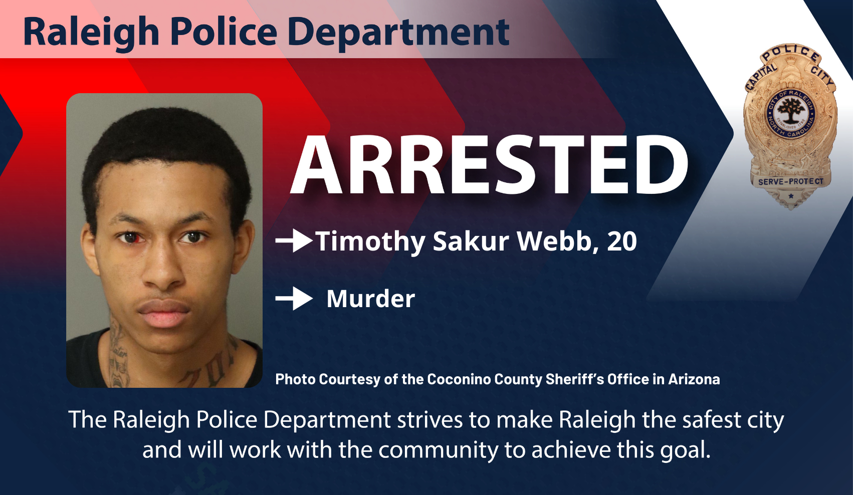 The Raleigh Police Department has made an arrest in the homicide of ...