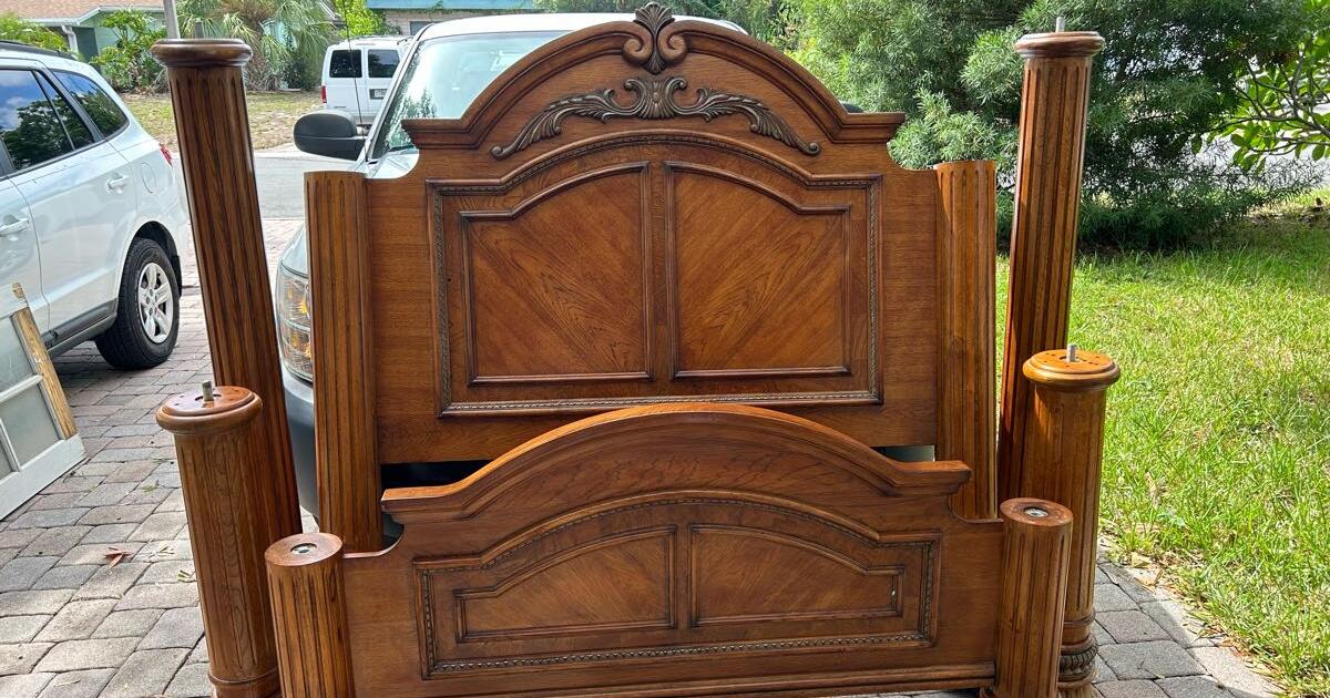 Queen size 4 poster bed for $175 in Seminole, FL | For Sale & Free ...