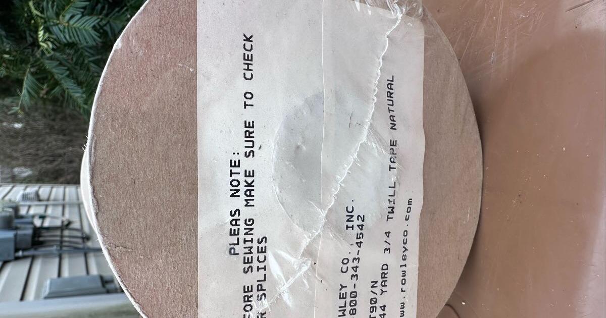 Rowley Co. 3/4 Twill Tape Natural for Free in Warren, MI | For Sale ...