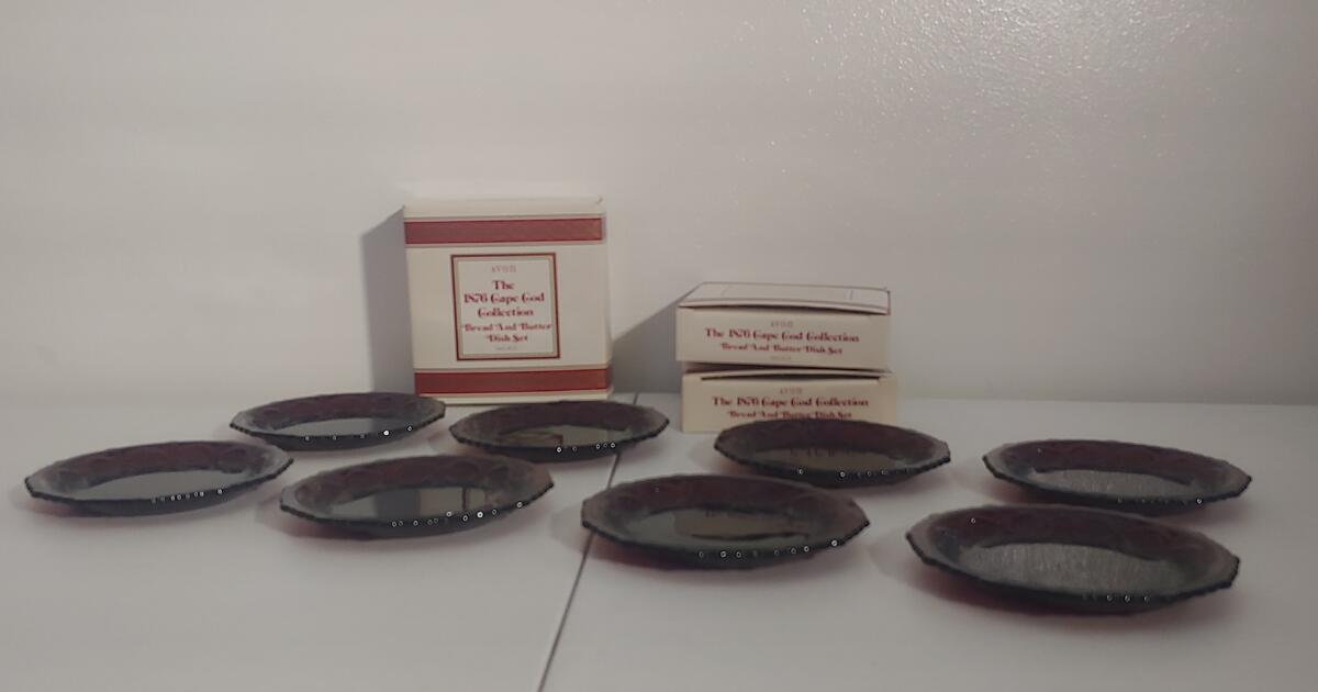 Vintage Ruby Red Plates (4 Sets of 2 each) (Discounted) for Free in St ...