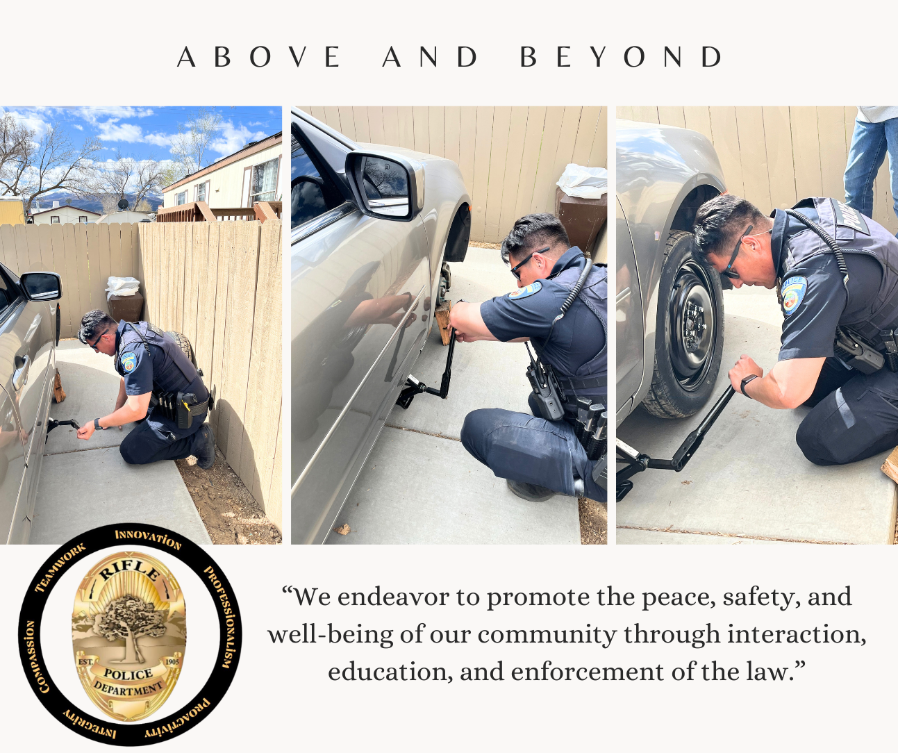 Today, we witnessed an act of kindness and dedication that truly ...