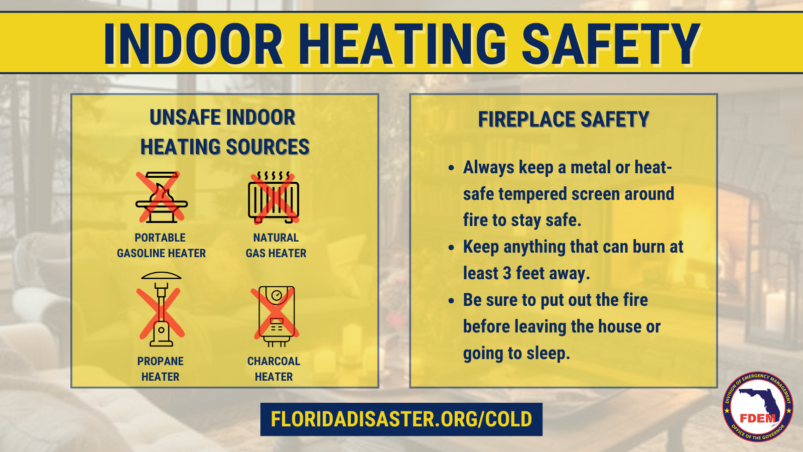 🚨 1/21/25: Practice fire safety & NEVER use unsafe heating sources when ...